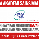 Akademi Sains Malaysia • Kerja Kosong Kerajaan
