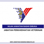 Jabatan Perkhidmatan Veterinar • Kerja Kosong Kerajaan
