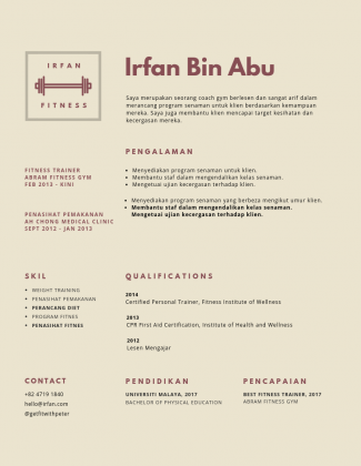 Contoh Template Resume Simple Untuk Rujukan Anda. Biar Ringkas Tapi Padat