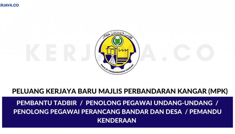Majlis Perbandaran Kangar (MPK) • Kerja Kosong Kerajaan