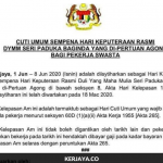 Cuti Agong 2020 • Kerja Kosong Kerajaan