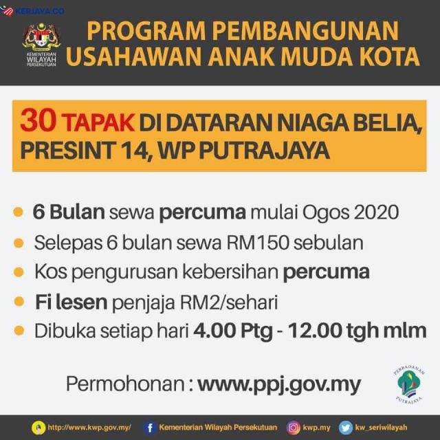 Program Pembangunan Usahawan Anak Muda Kota, Syarat & Mohon Disini