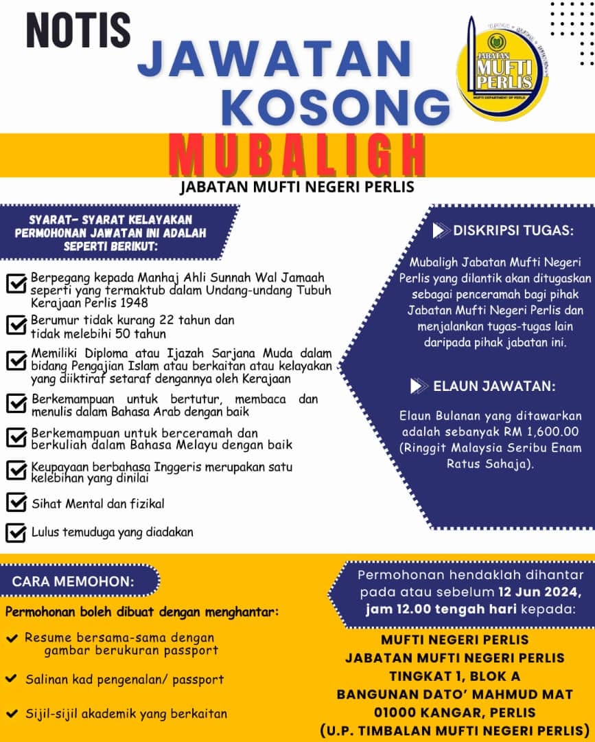 mufti perlis – KERJAYA