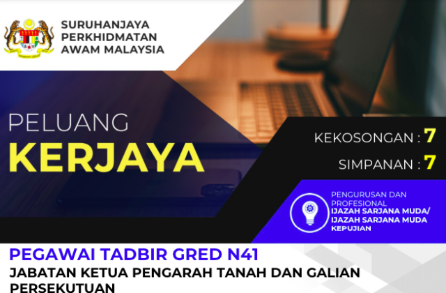 Iklan Jawatan Jabatan Ketua Pengarah Tanah dan Galian Persekutuan ...