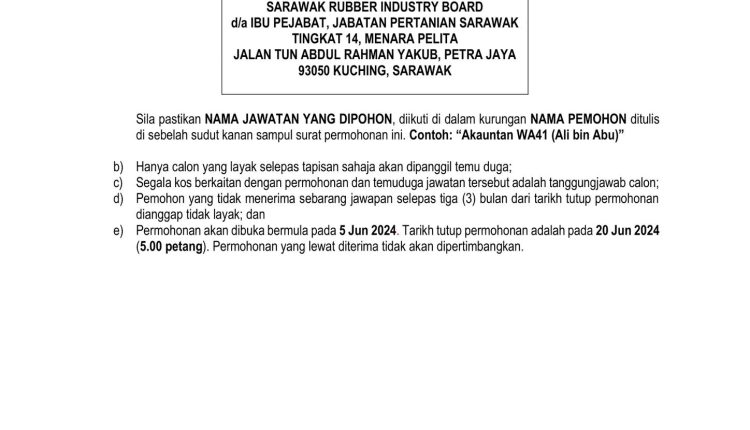 lembaga getah swk 3 • Kerja Kosong Kerajaan