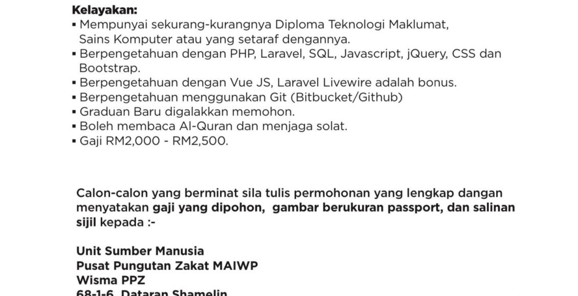 ppz june 4 • Kerja Kosong Kerajaan