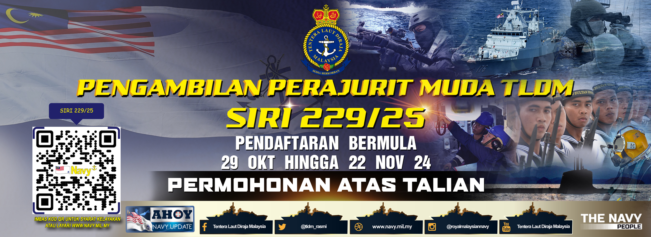 Iklan Jawatan Tentera Laut DiRaja Malaysia (TLDM) • Kerja Kosong ...