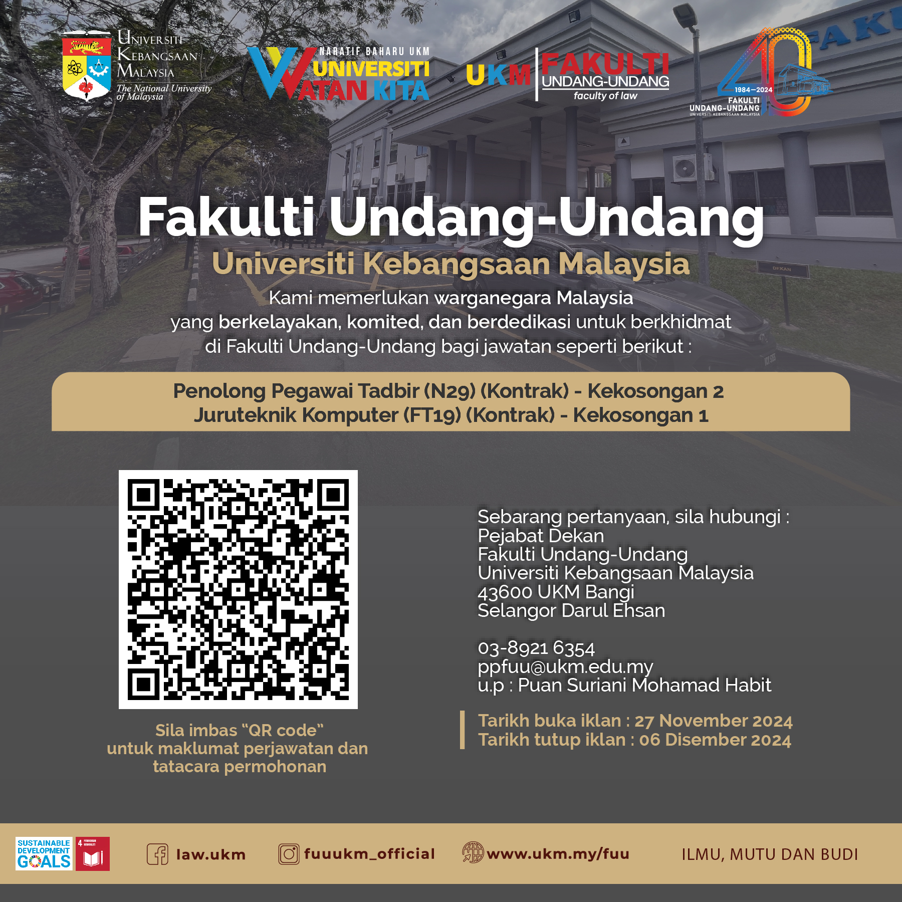 Iklan Jawatan Fakulti Undang-Undang, Universiti Kebangsaan Malaysia ... Iklan Jawatan Fakulti Undang-Undang, Universiti Kebangsaan Malaysia ...