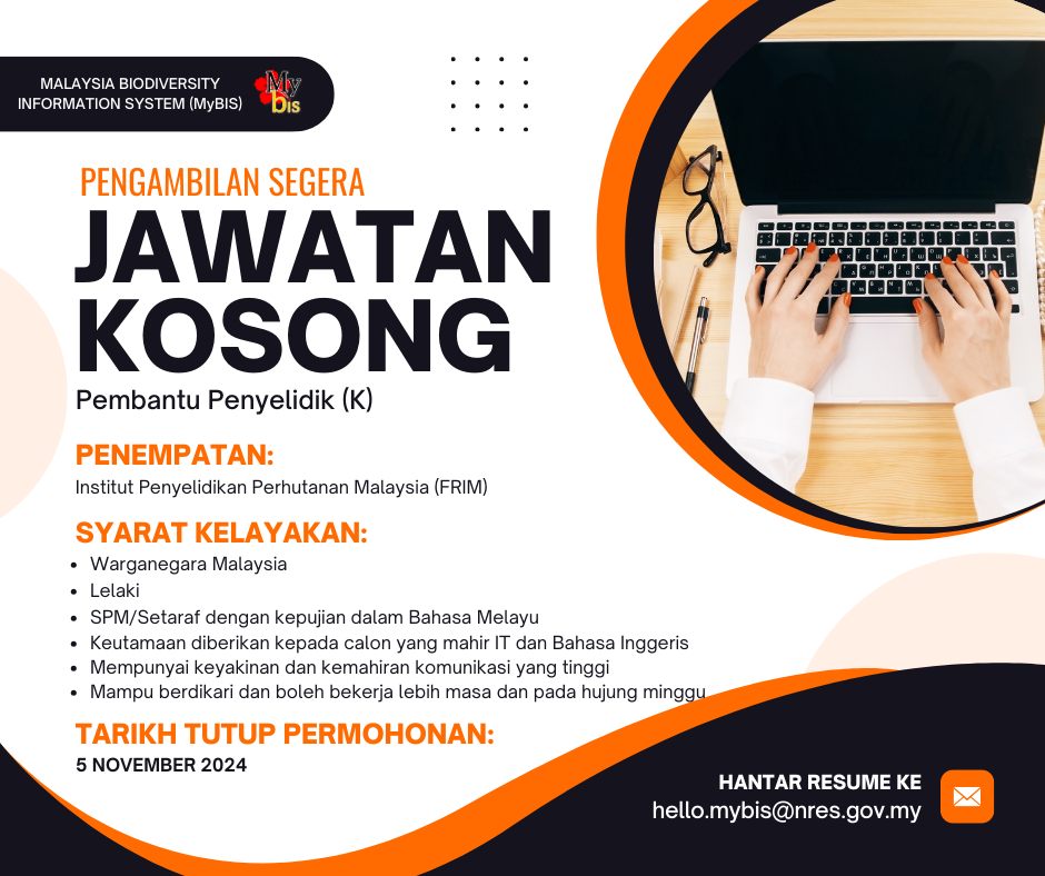 Iklan Jawatan Malaysia Biodiversity Information System - MyBIS ...