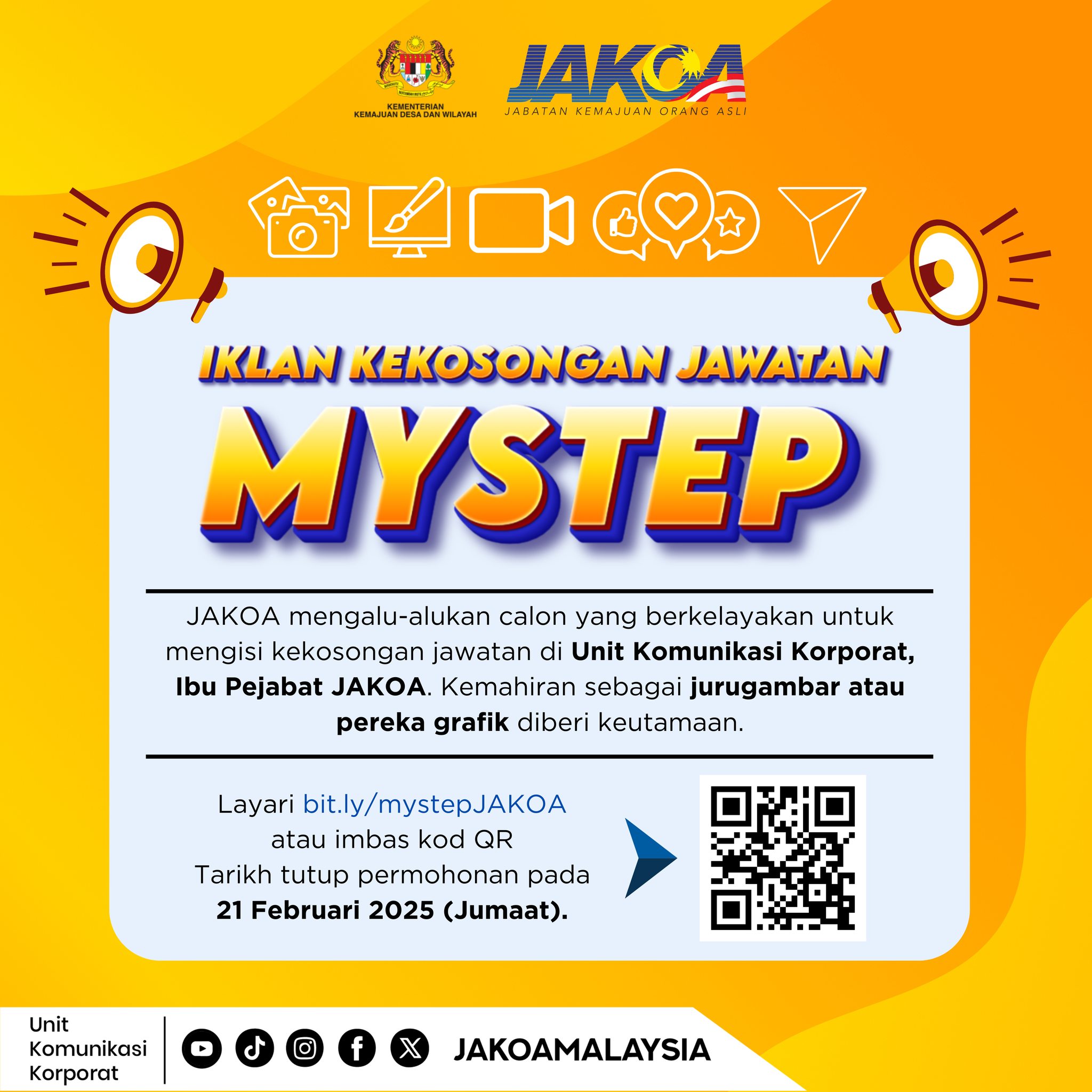 Iklan Jawatan Jabatan Kemajuan Orang Asli (JAKOA) • Kerja Kosong ...