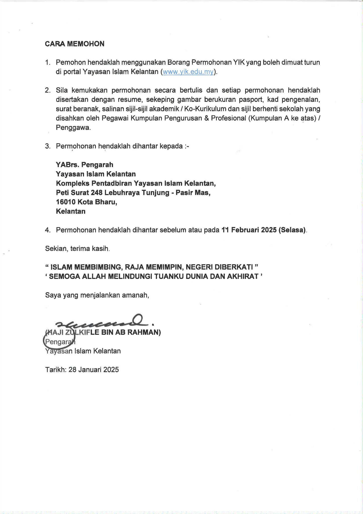 Iklan Jawatan Yayasan Islam Kelantan • Kerja Kosong Kerajaan & Swasta