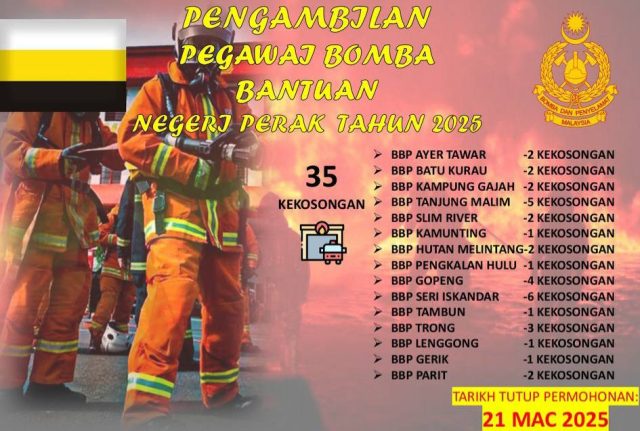 IKlan Jawatan Jabatan Bomba Dan Penyelamat Malaysia • Kerja Kosong ...