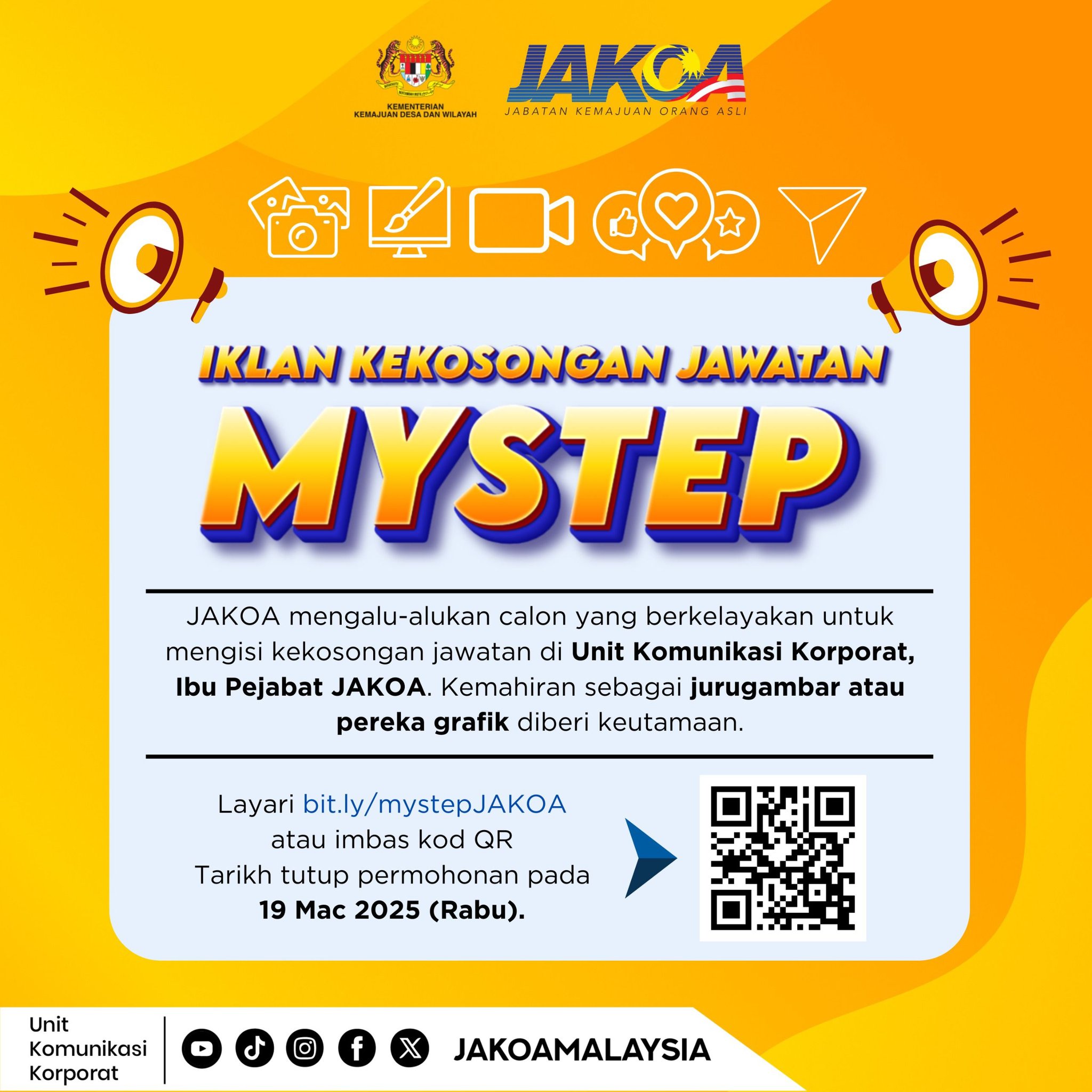 Iklan Jawatan Jabatan Kemajuan Orang Asli (JAKOA) • Kerja Kosong ...