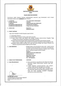 Iklan Jawatan Maktab Rendah Sains MARA (MRSM) Gerik • Kerja Kosong ...