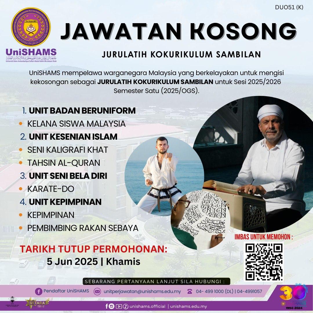 Iklan Jawatan Universiti Islam Antarabangsa Sultan Abdul Halim Mu’adzam ...