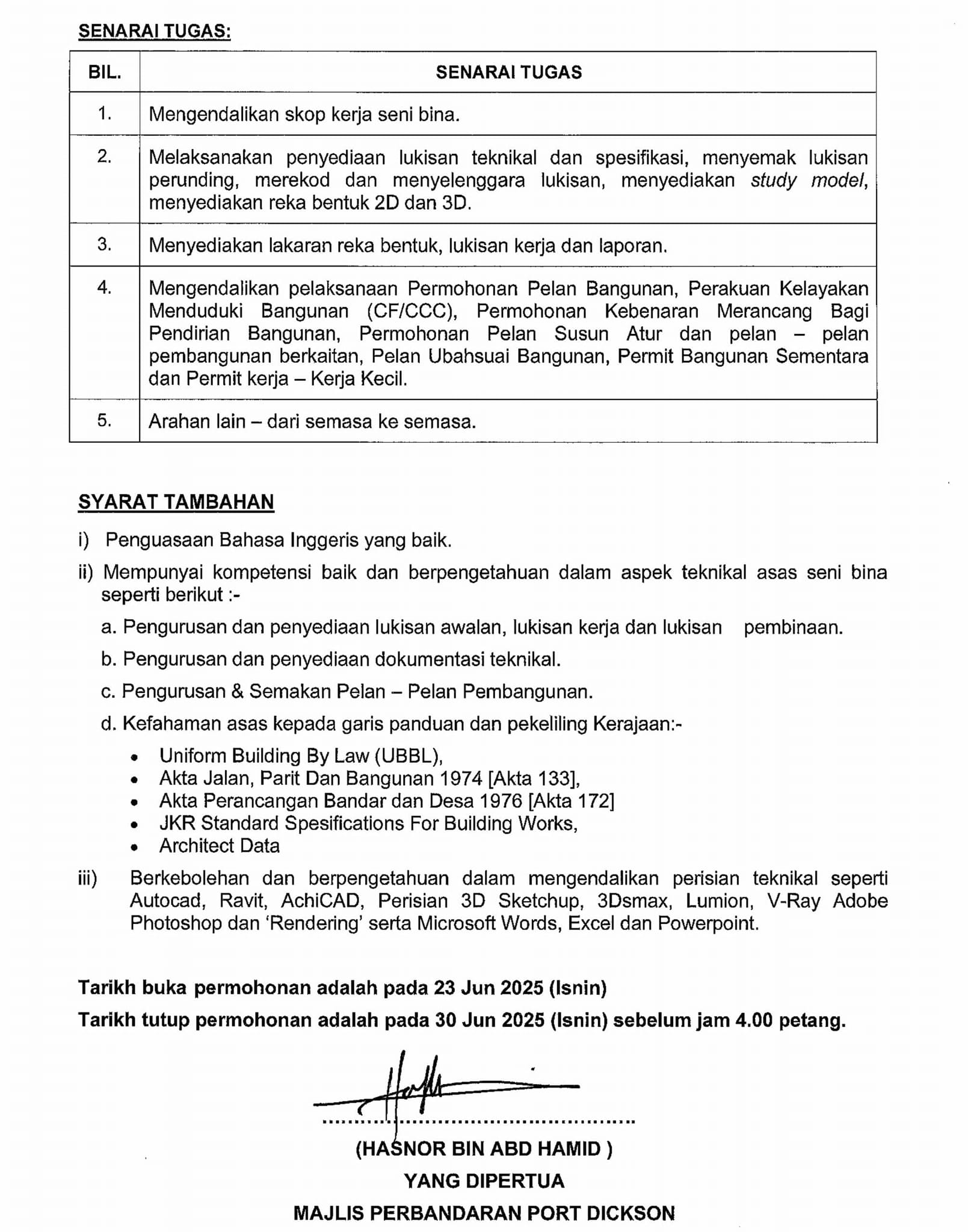 Iklan Jawatan Majlis Perbandaran Port Dickson (MPPD) • Kerja Kosong ...