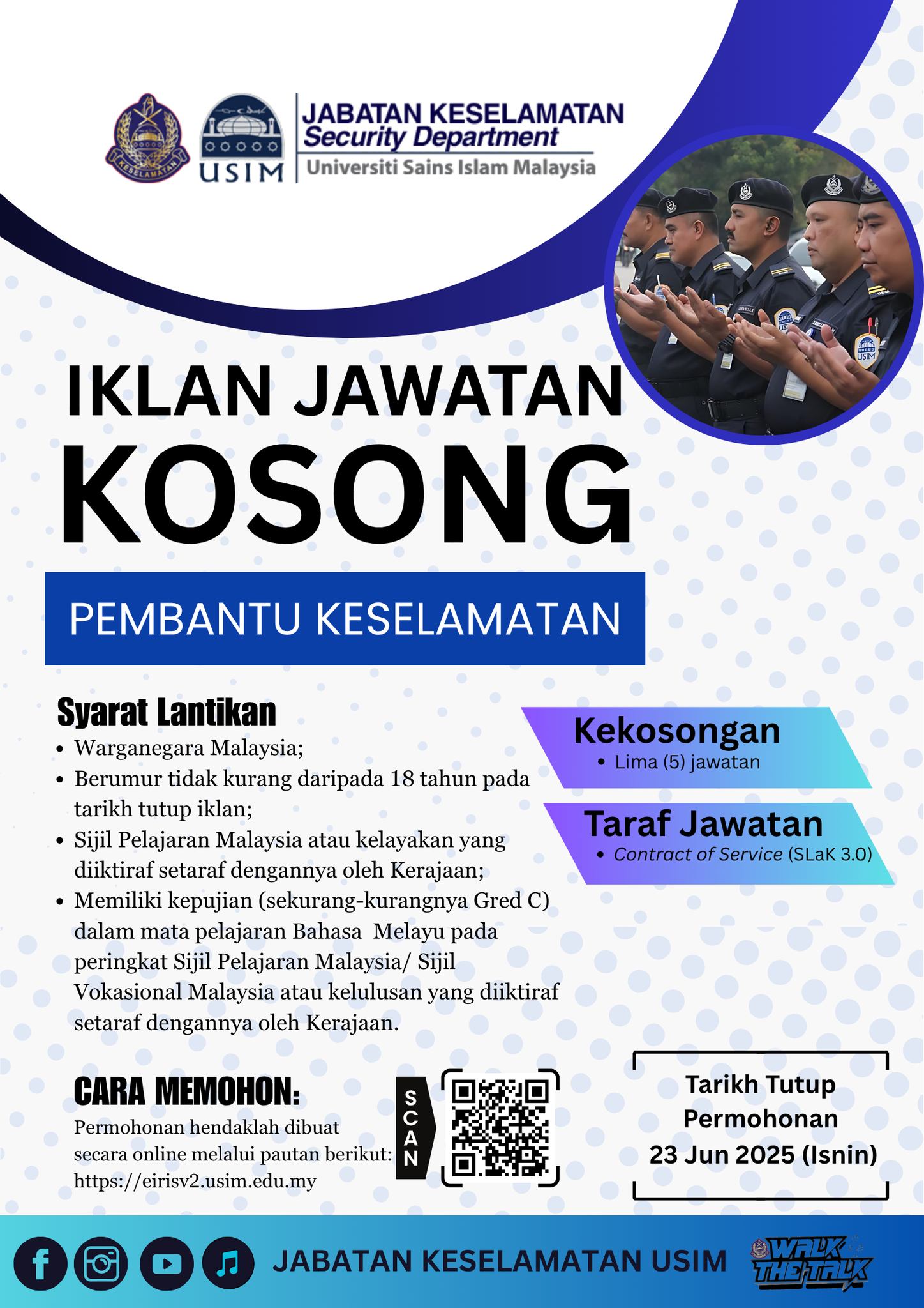 usim pembantu keselamatan • Kerja Kosong Kerajaan