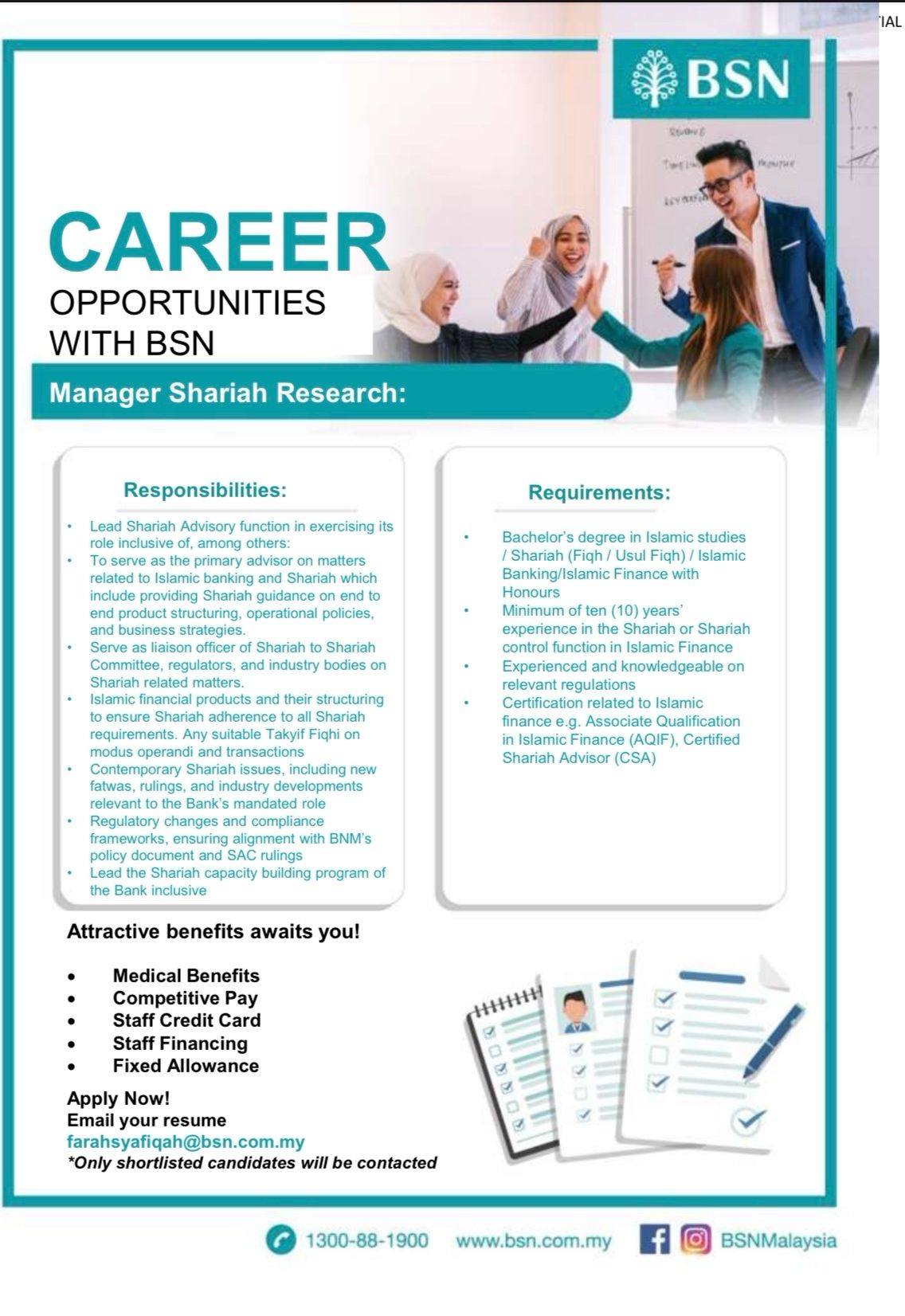 Iklan Jawatan Bank Simpanan Nasional (BSN) • Kerja Kosong Kerajaan & Swasta