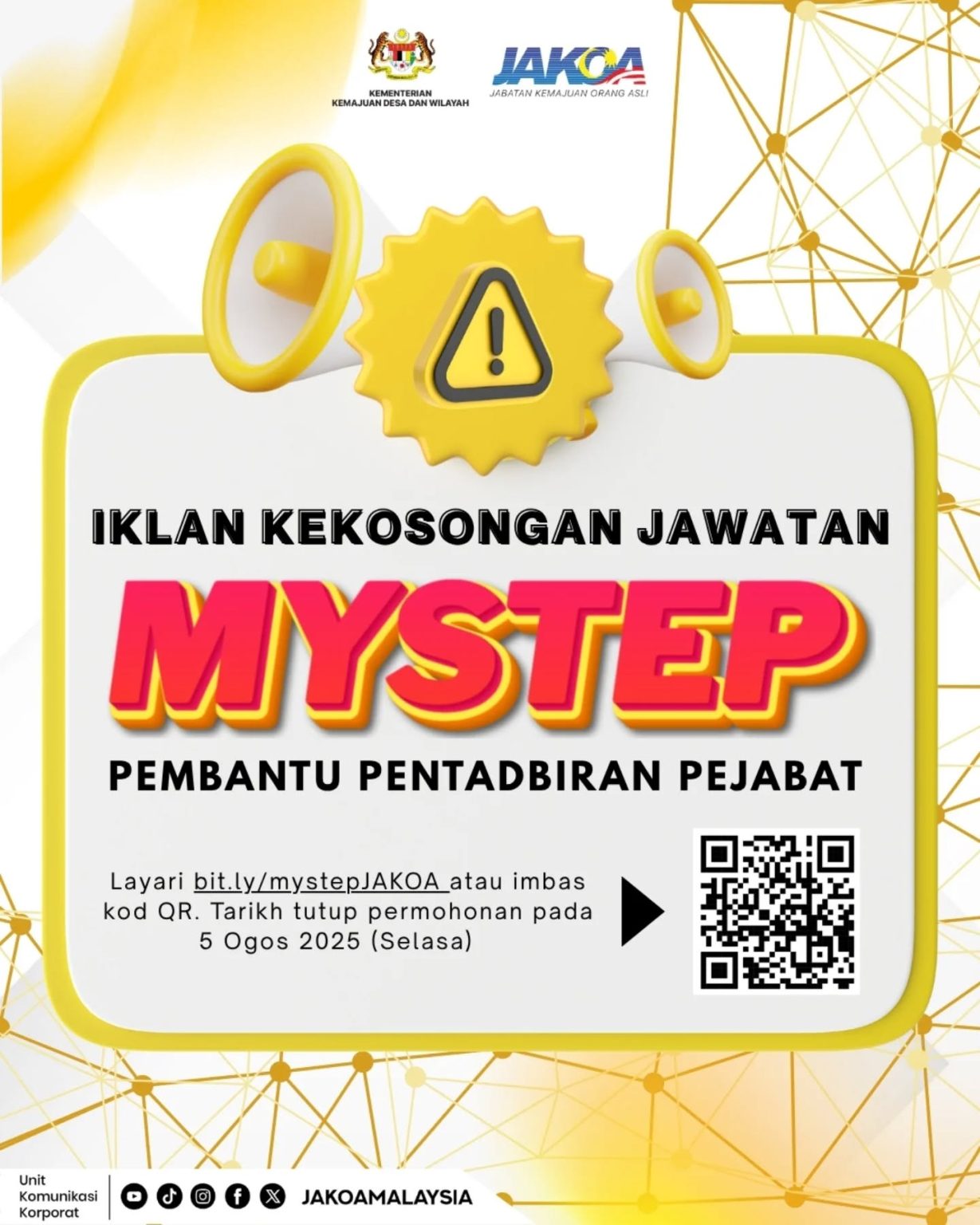 Iklan Jawatan Jabatan Kemajuan Orang Asli (JAKOA) • Kerja Kosong ...