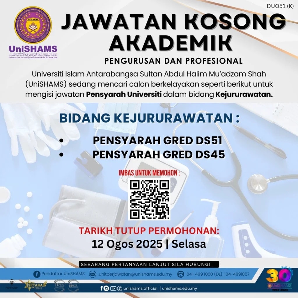 Iklan Jawatan Universiti Islam Antarabangsa Sultan Abdul Halim Mu’adzam ...
