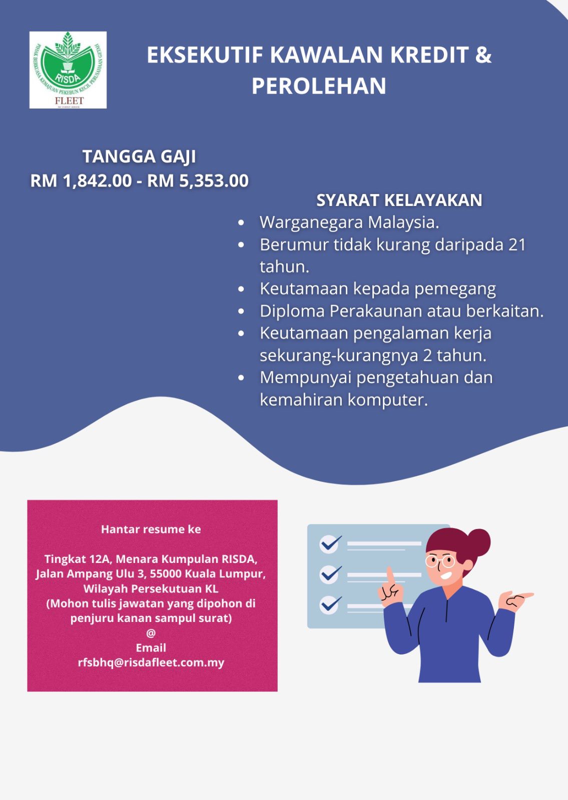 Iklan Jawatan Risda Fleet Sdn Bhd • Kerja Kosong Kerajaan & Swasta