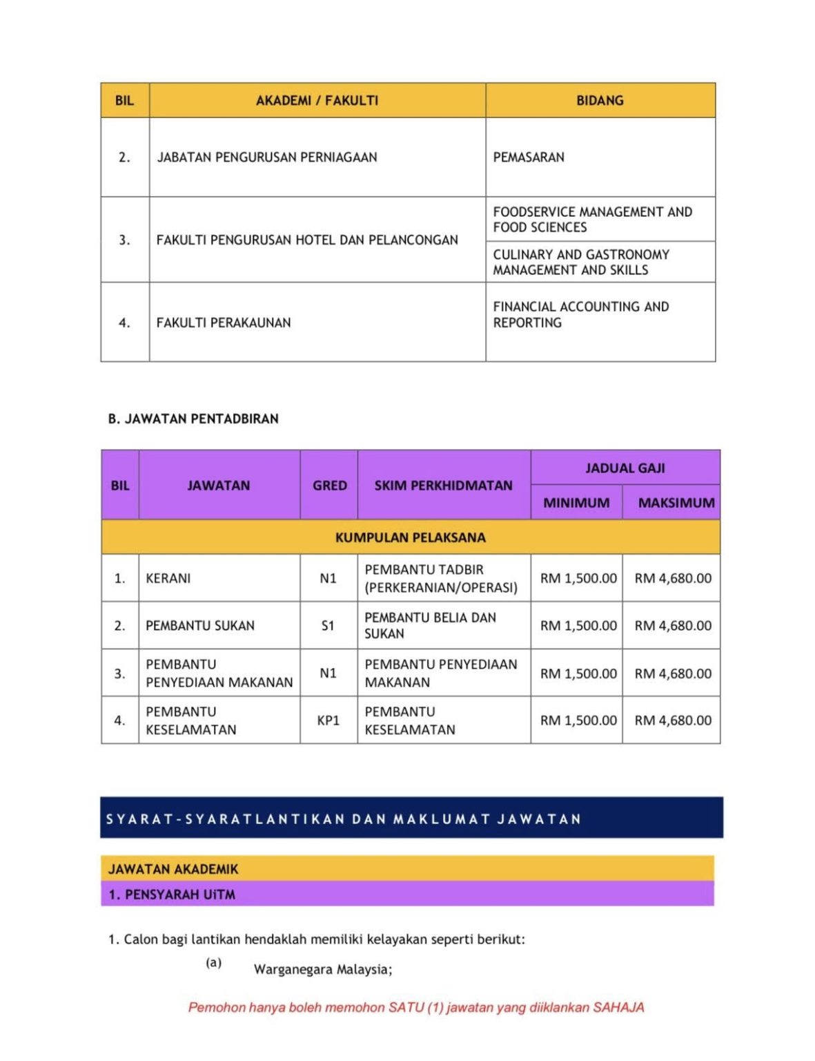 Iklan Jawatan Universiti Teknologi Mara (UiTM) Cawangan Pulau Pinang ...