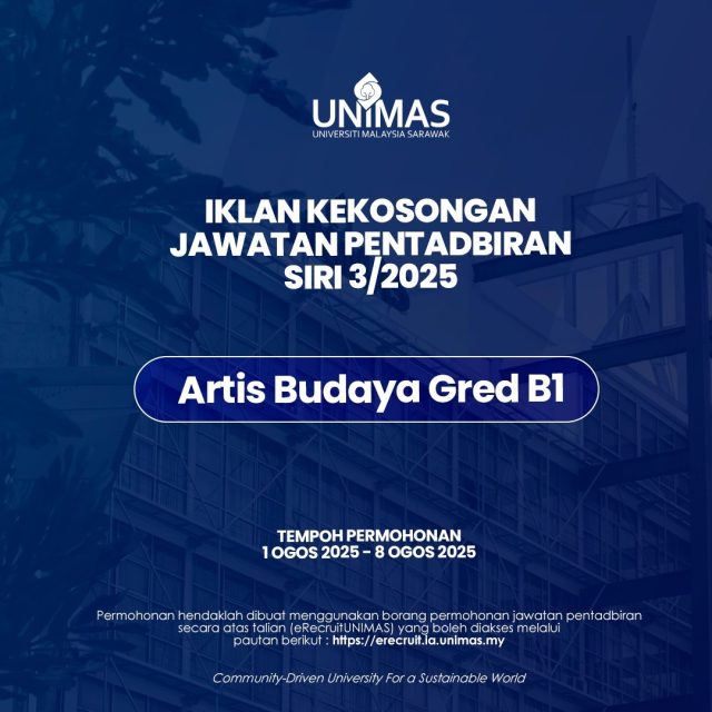 Iklan Jawatan Universiti Malaysia Sarawak (UNIMAS) • Kerja Kosong Kerajaan & Swasta