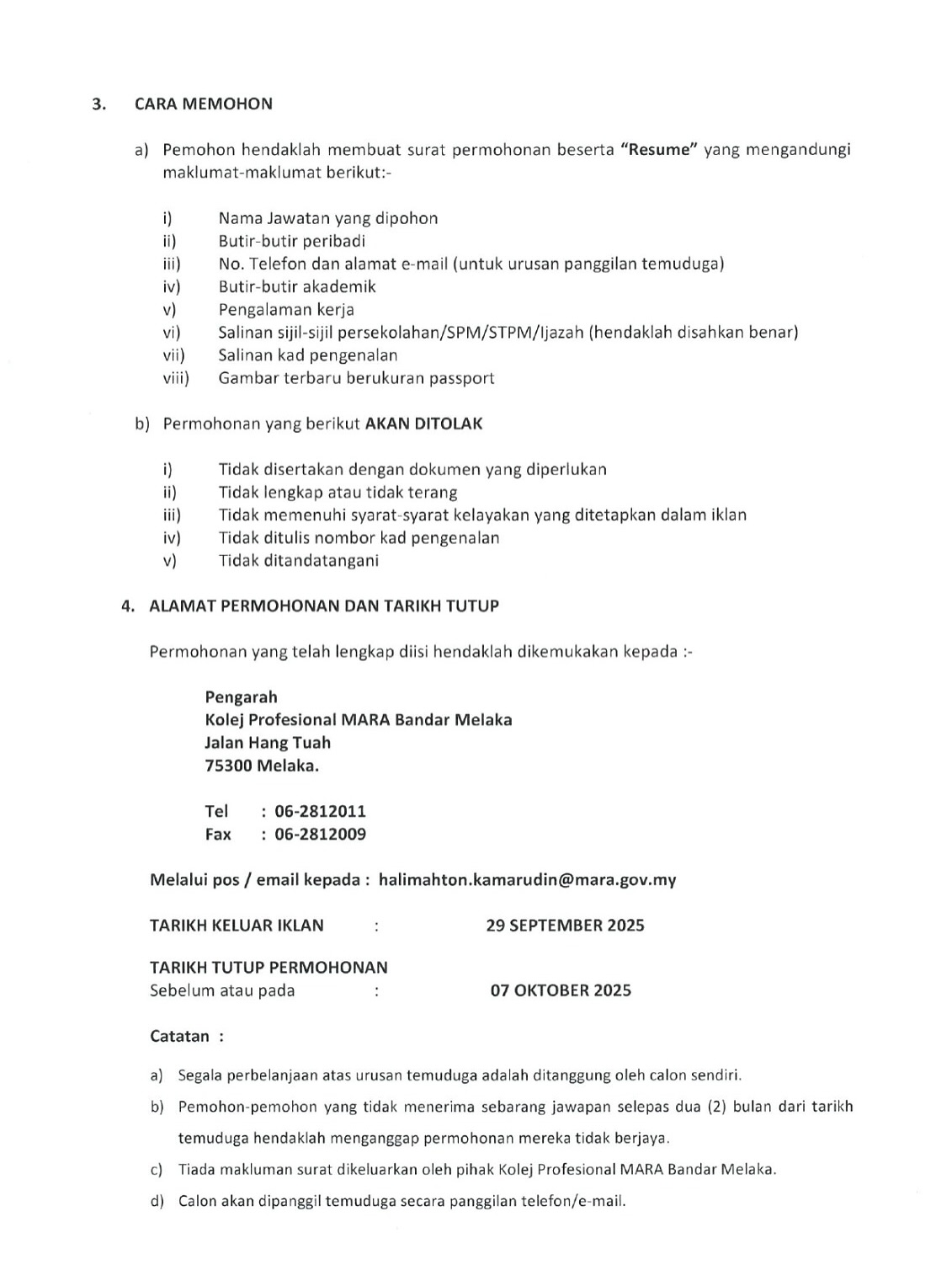 kpm mara 2 • Kerja Kosong Kerajaan