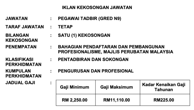 Iklan Jawatan Majlis Perubatan Malaysia ~ Jawatan Kosong Pegawai Tadbir ...